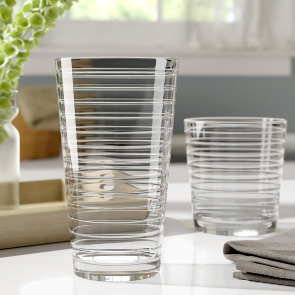 Drinkware Set Of Six Vintage Textured And Ever So Very Slightly Iridescent Diamond Printed Juice